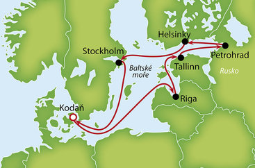 Perly Baltského moře v pohodlí plavby s českým průvodcem na Adventure ...